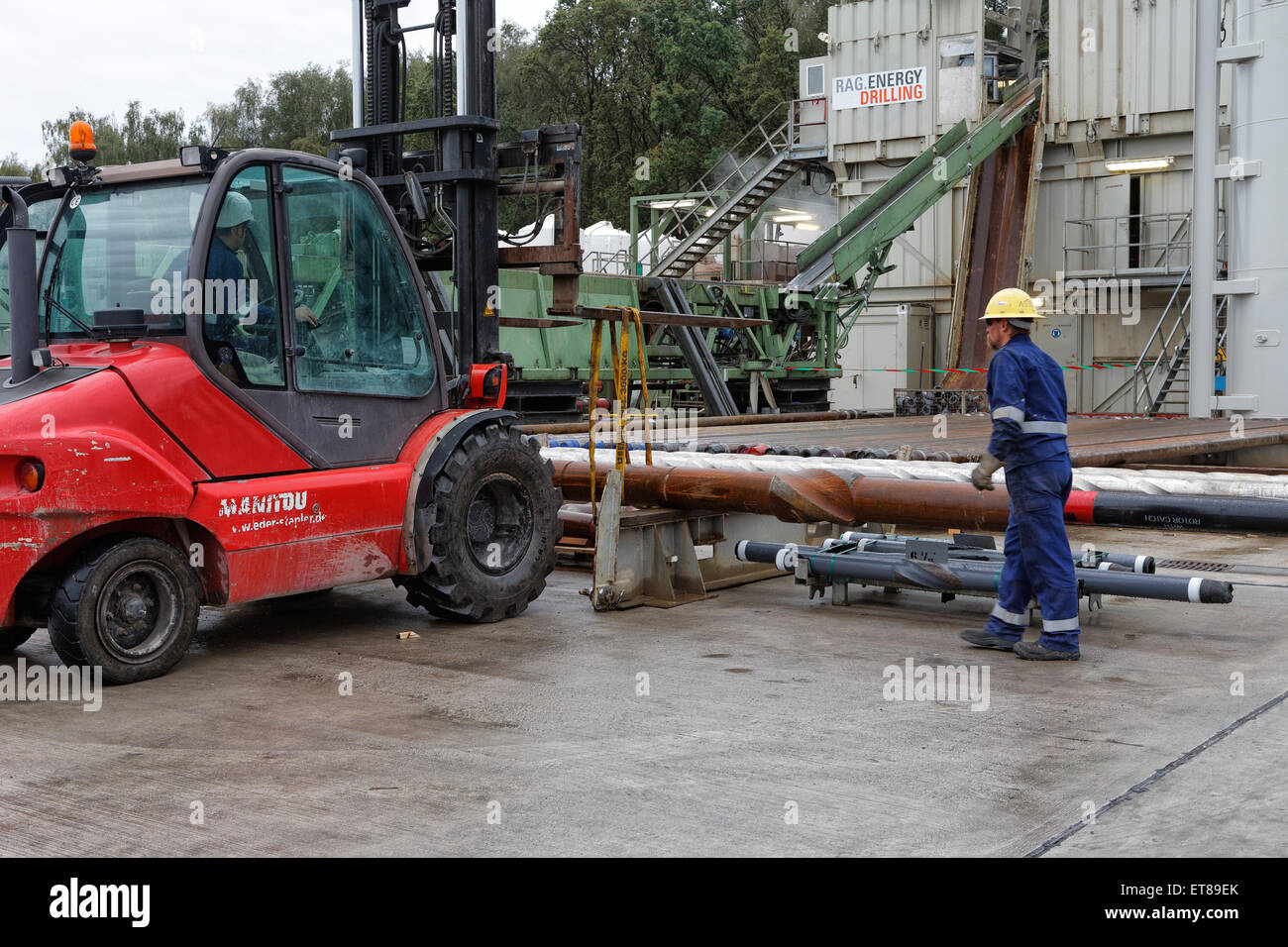 Beeskow, Germany, natural gas exploration well Stock Photo - Alamy