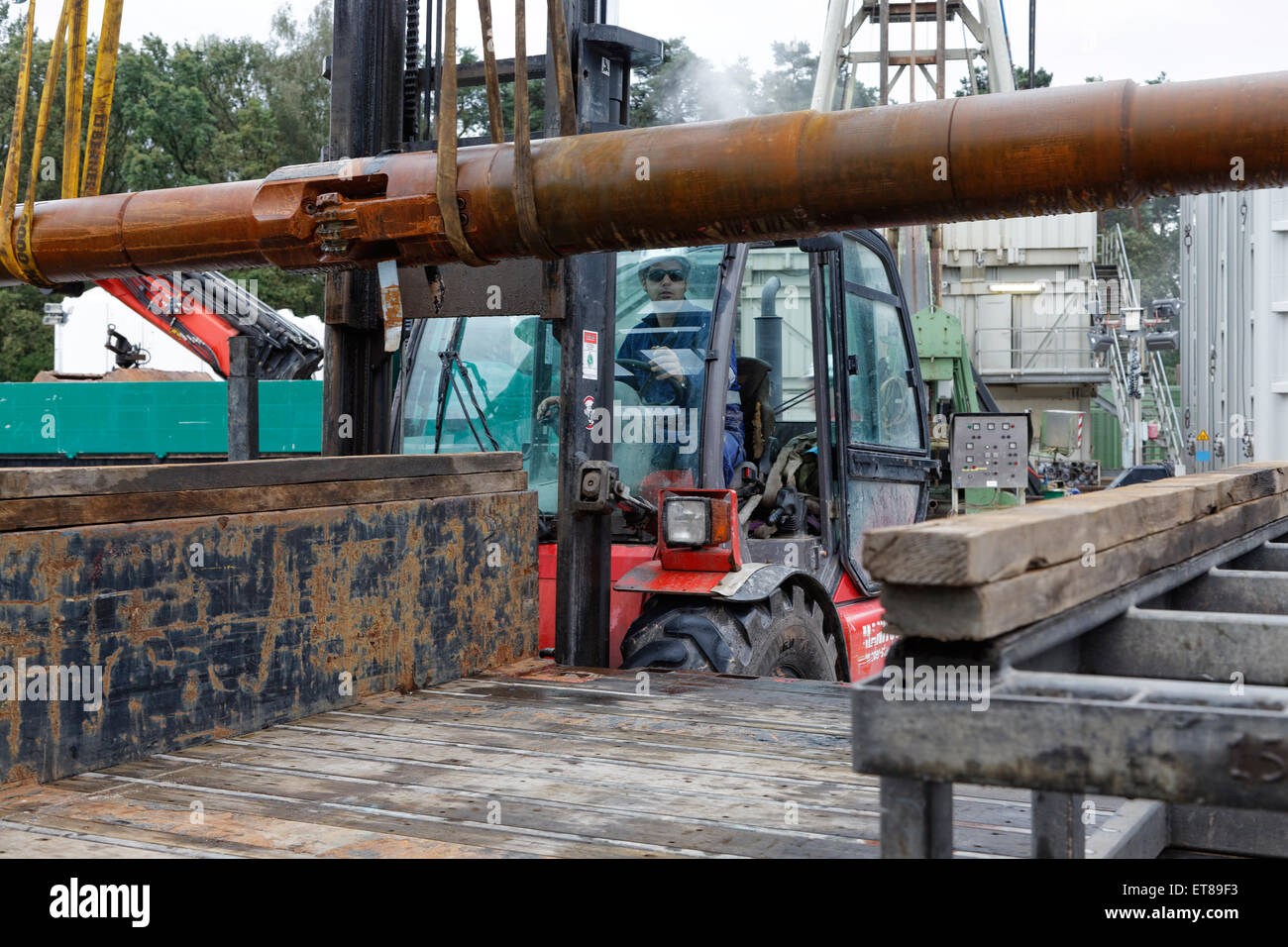 Beeskow, Germany, natural gas exploration well Stock Photo - Alamy