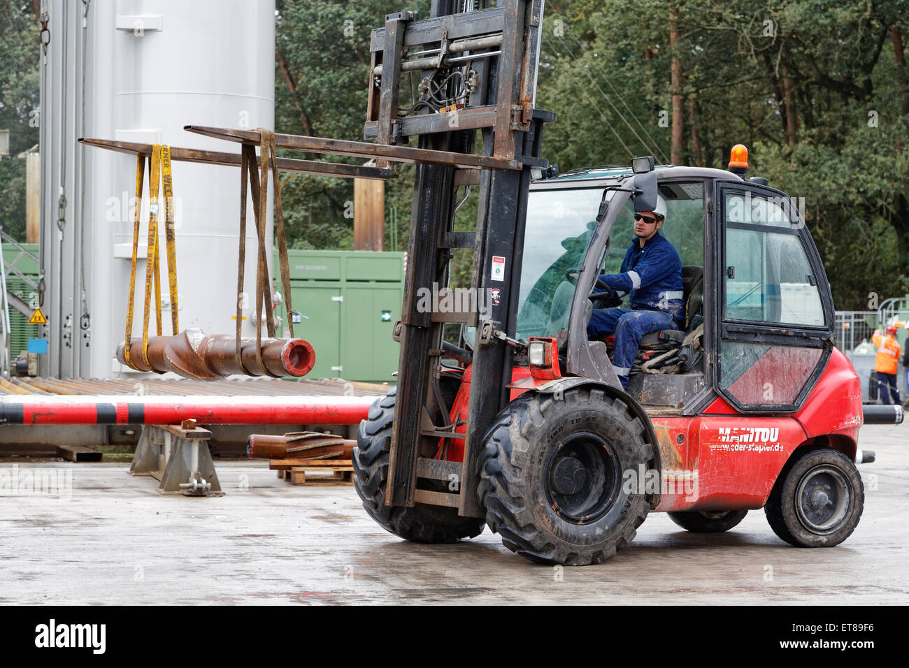 Beeskow, Germany, natural gas exploration well Stock Photo - Alamy
