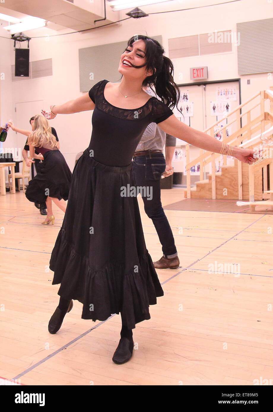 Media day for the Broadway musical 'Gigi' held at the New 42nd Street ...