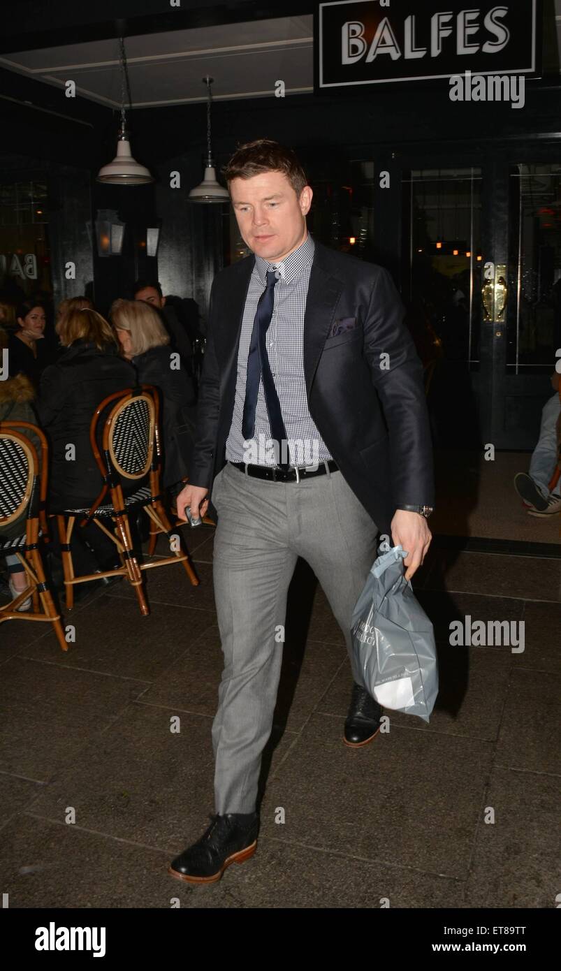 Celebrities spotted in Dublin Featuring: Brian O'Driscoll Where: Dublin ...