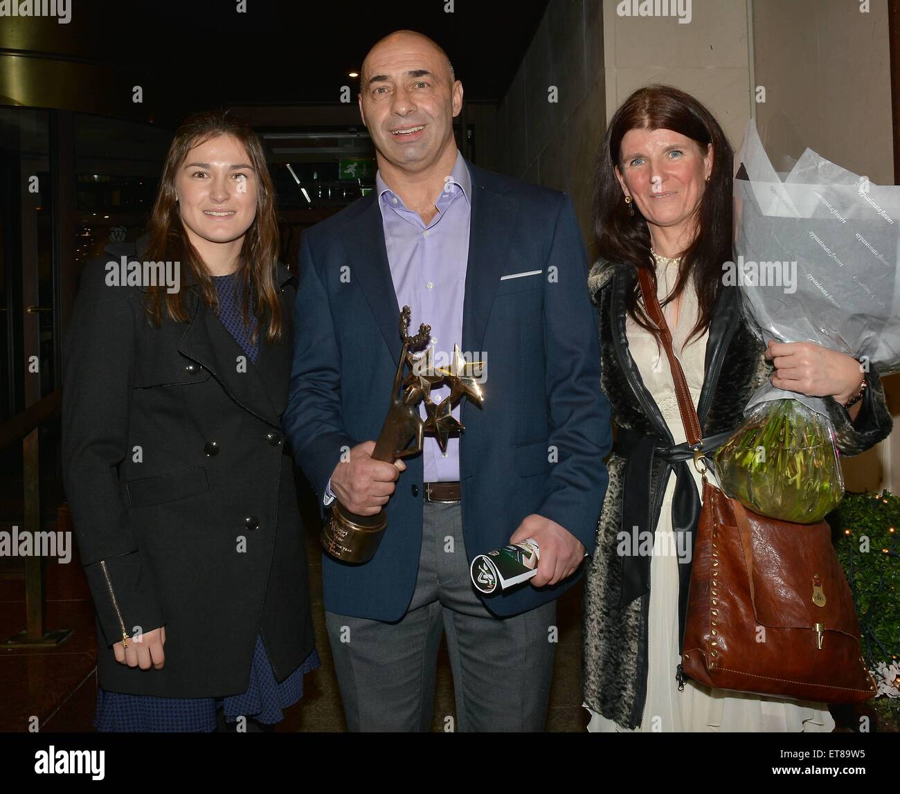 Celebrities spotted in Dublin Featuring: Katie Taylor parents Bridget ...