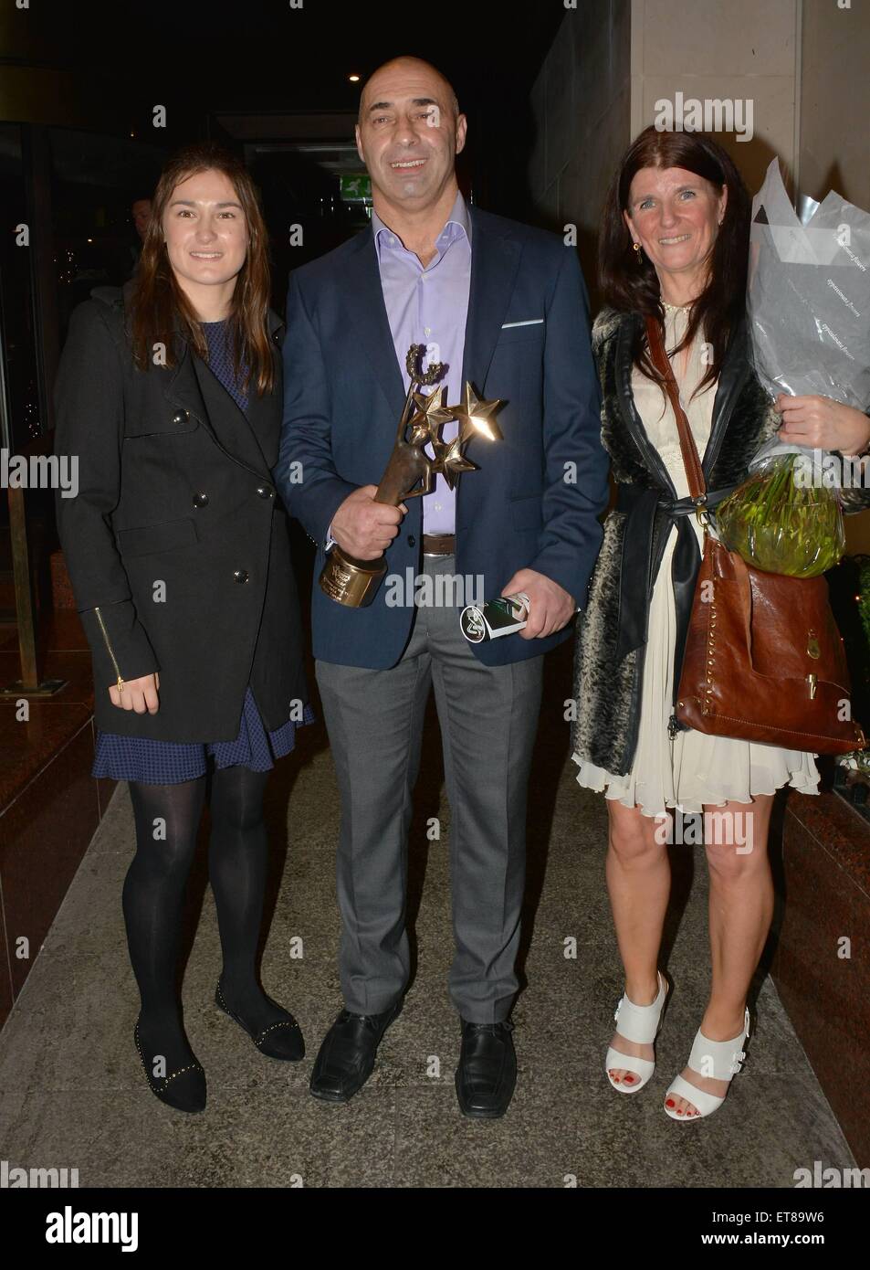 Celebrities spotted in Dublin Featuring: Katie Taylor parents Bridget ...