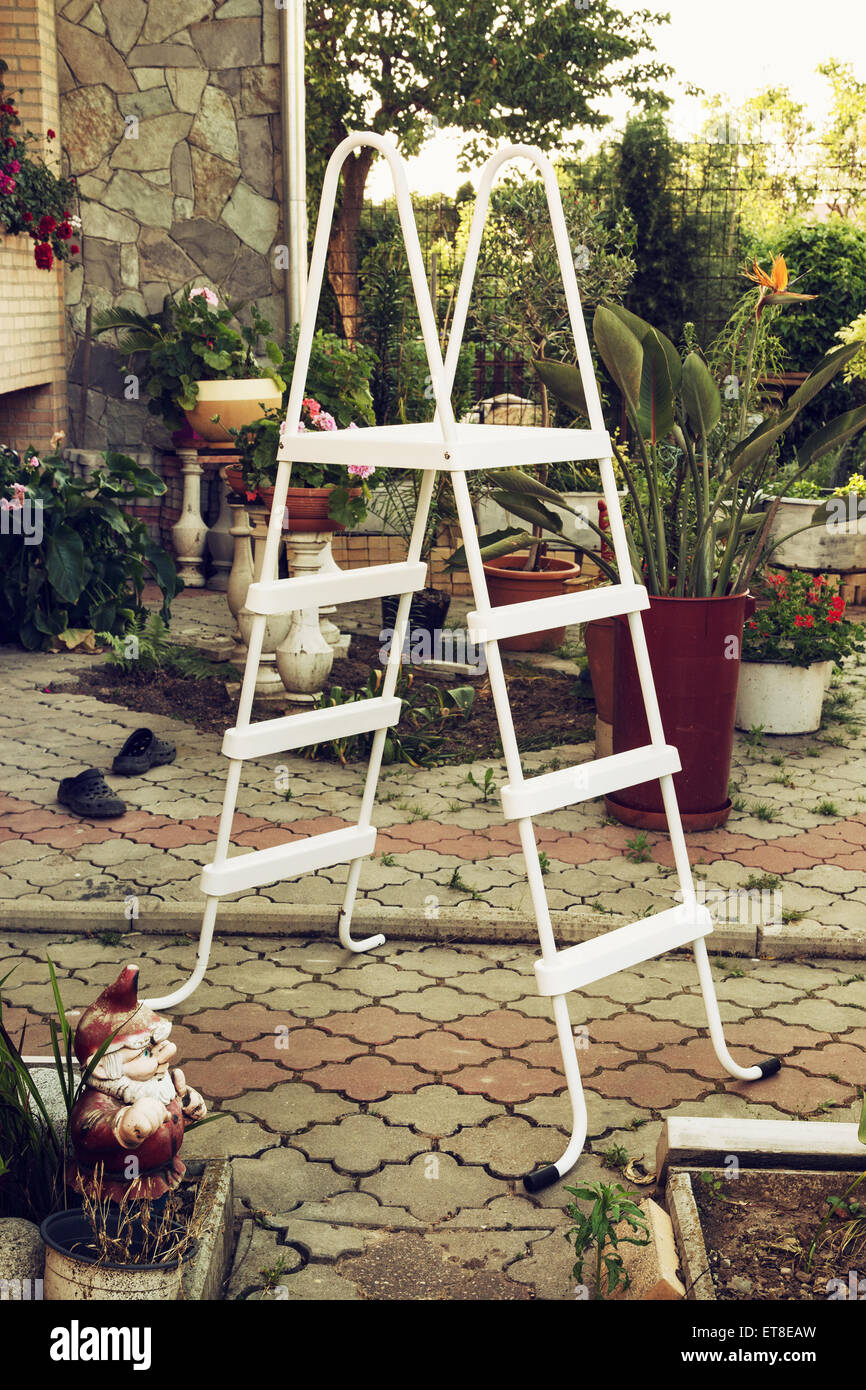Plastic White Ladder High Resolution Stock Photography and Images - Alamy