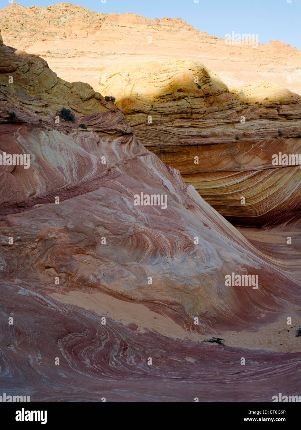 Scene from the beautiful geological formation of colorful folded ...