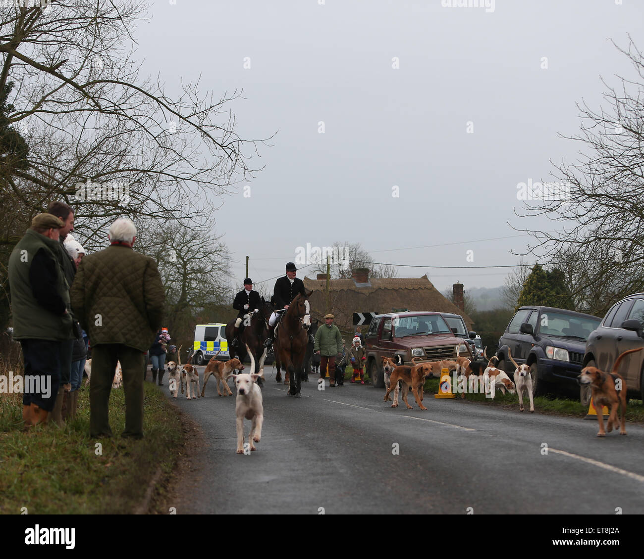 The Puckeridge Hunt gather for the traditional Boxing Day meet in north ...