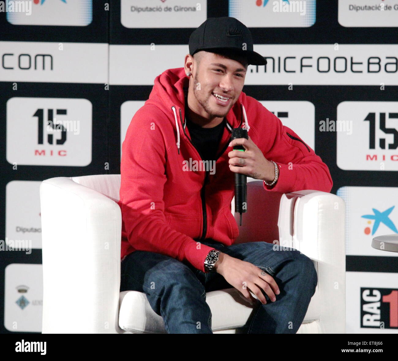 Brazilian footballer Neymar da Silva Santos Junior of Barcelona FC ...