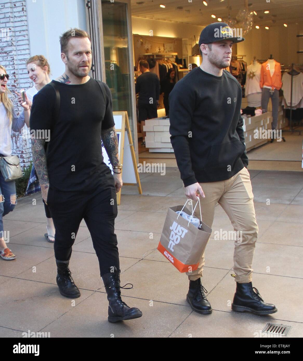 Personal trainer Bob Harper shopping with a friend at The Grove in ...