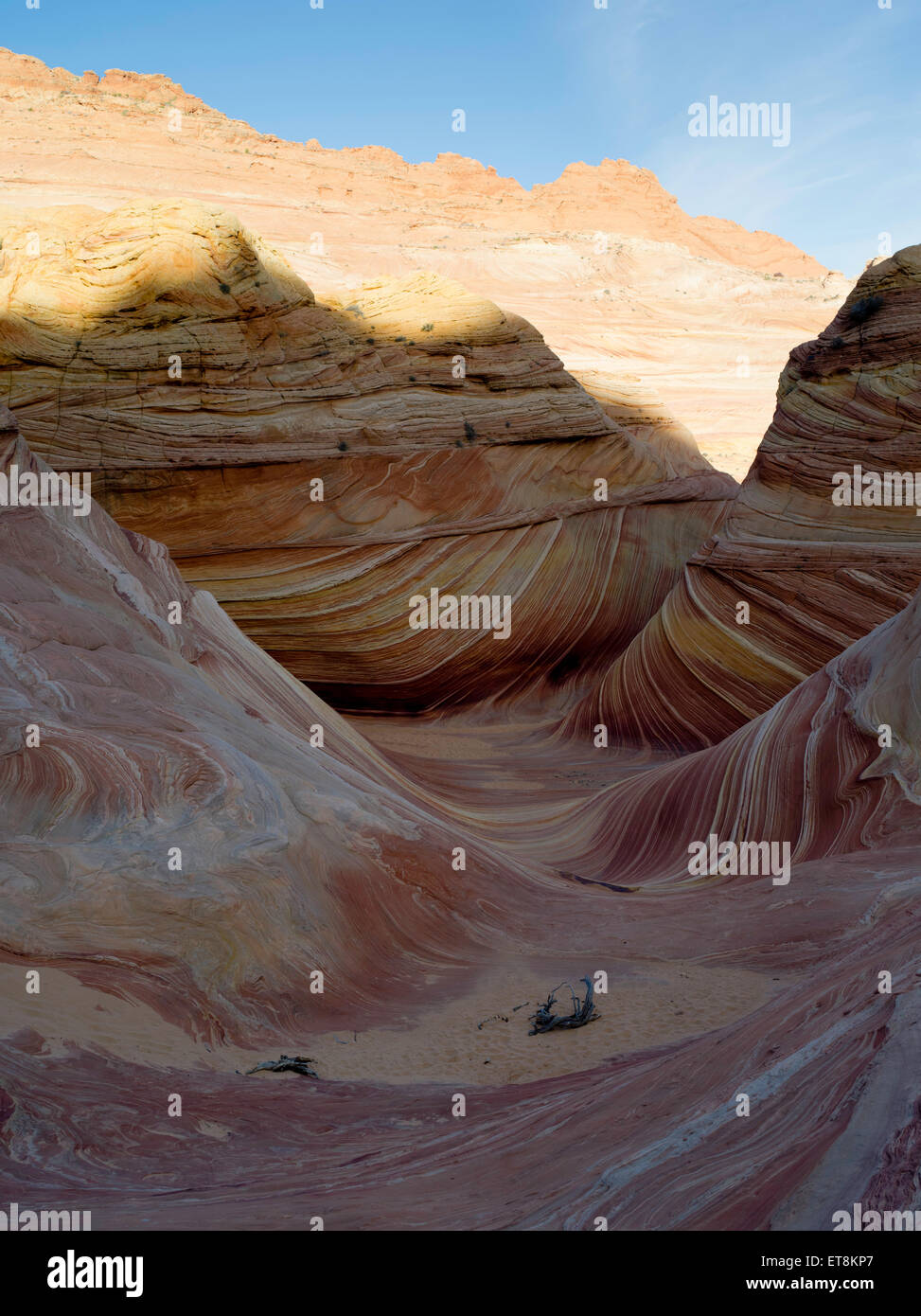 Scene from the beautiful geological formation of colorful folded ...