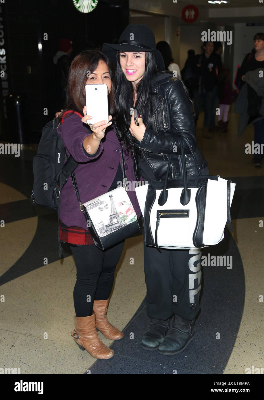 Pop singer Manou arriving at Los Angeles International Airport (LAX ...
