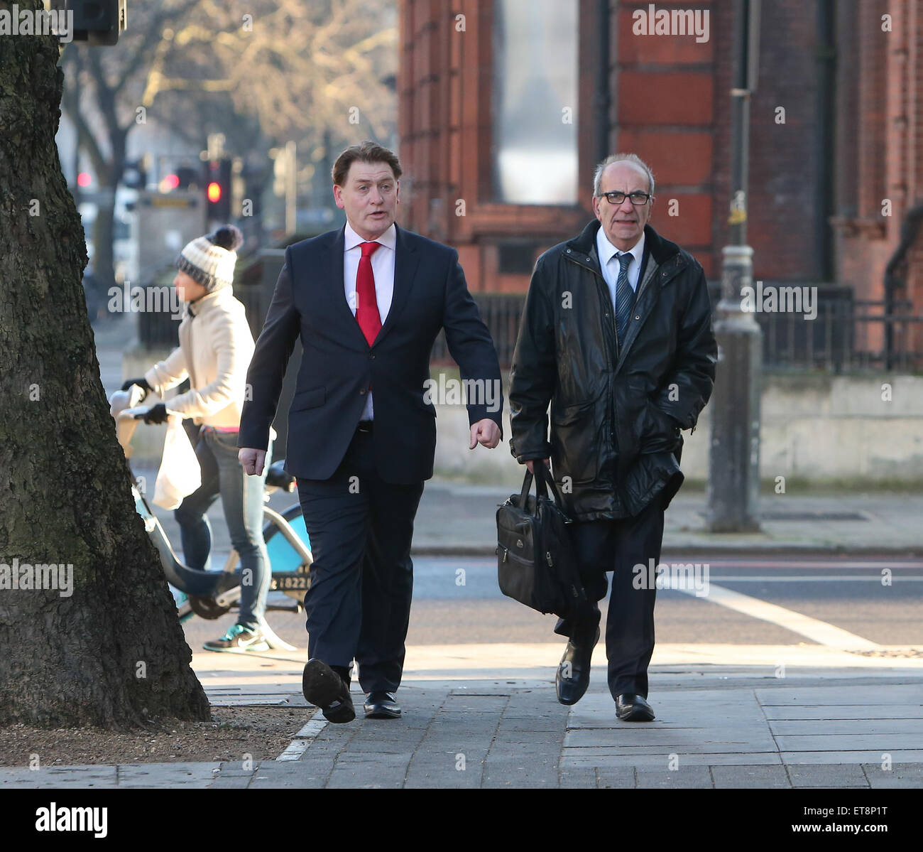 Eric Joyce, Independent MP for Falkirk, arrives at Westminster ...