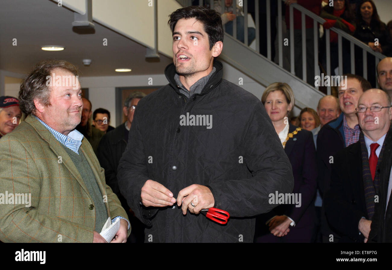 England cricket captain Alastair Cook opens Henlow Park Pavilion ...