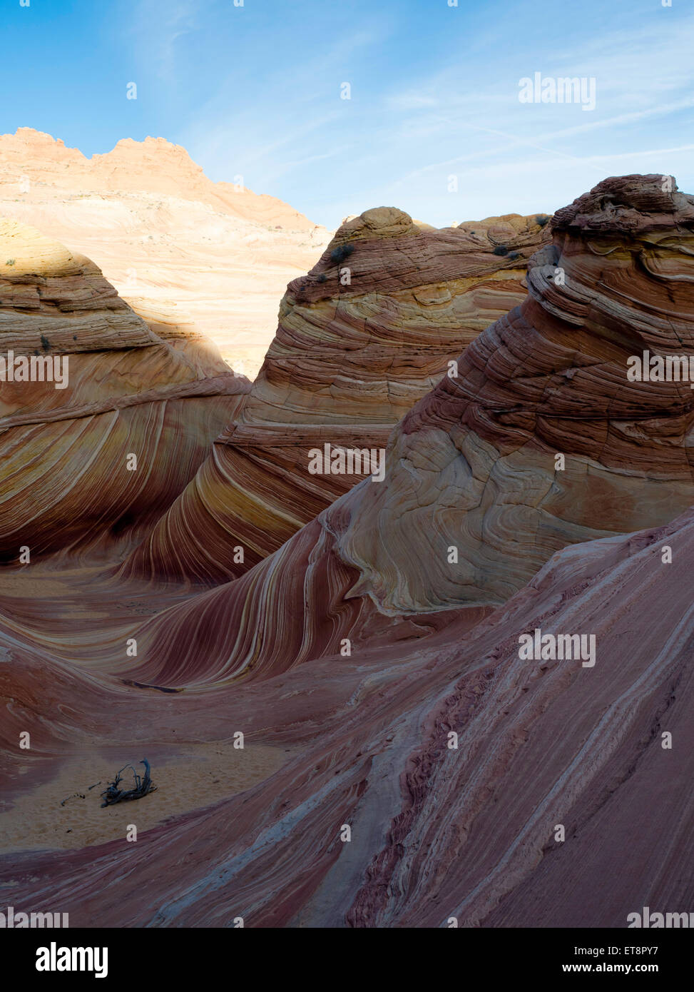 Scene from the beautiful geological formation of colorful folded ...