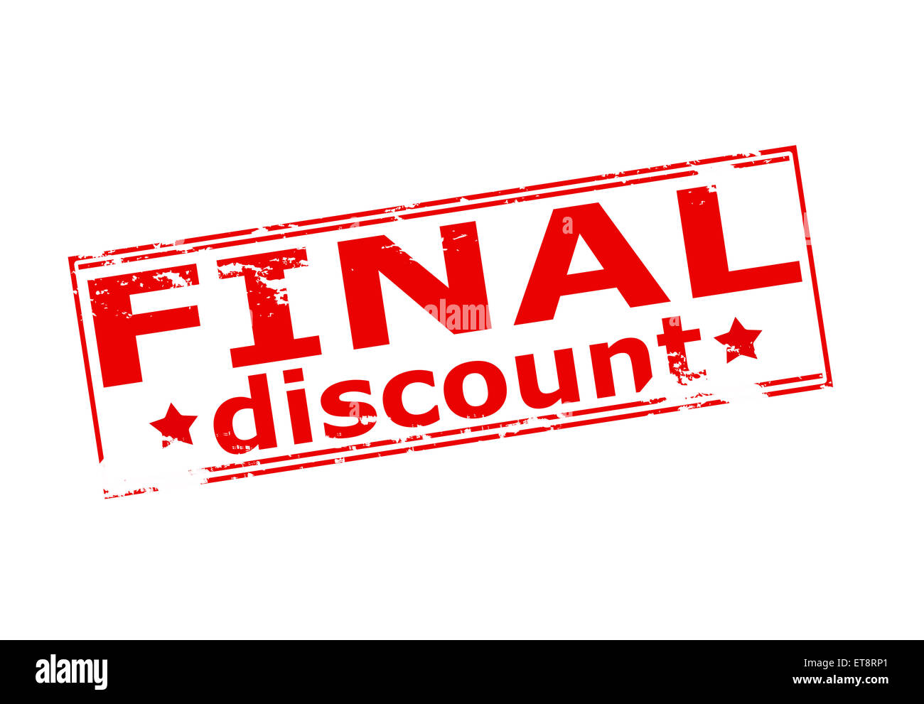 Rubber stamp with text final discount inside, vector illustration Stock ...