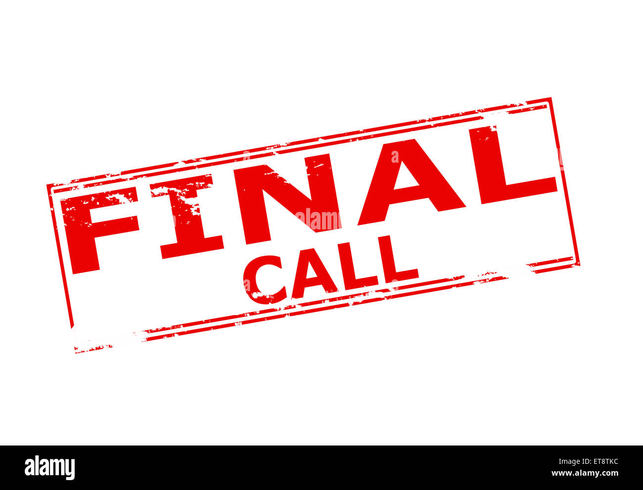Rubber stamp with text final call inside, vector illustration Stock ...