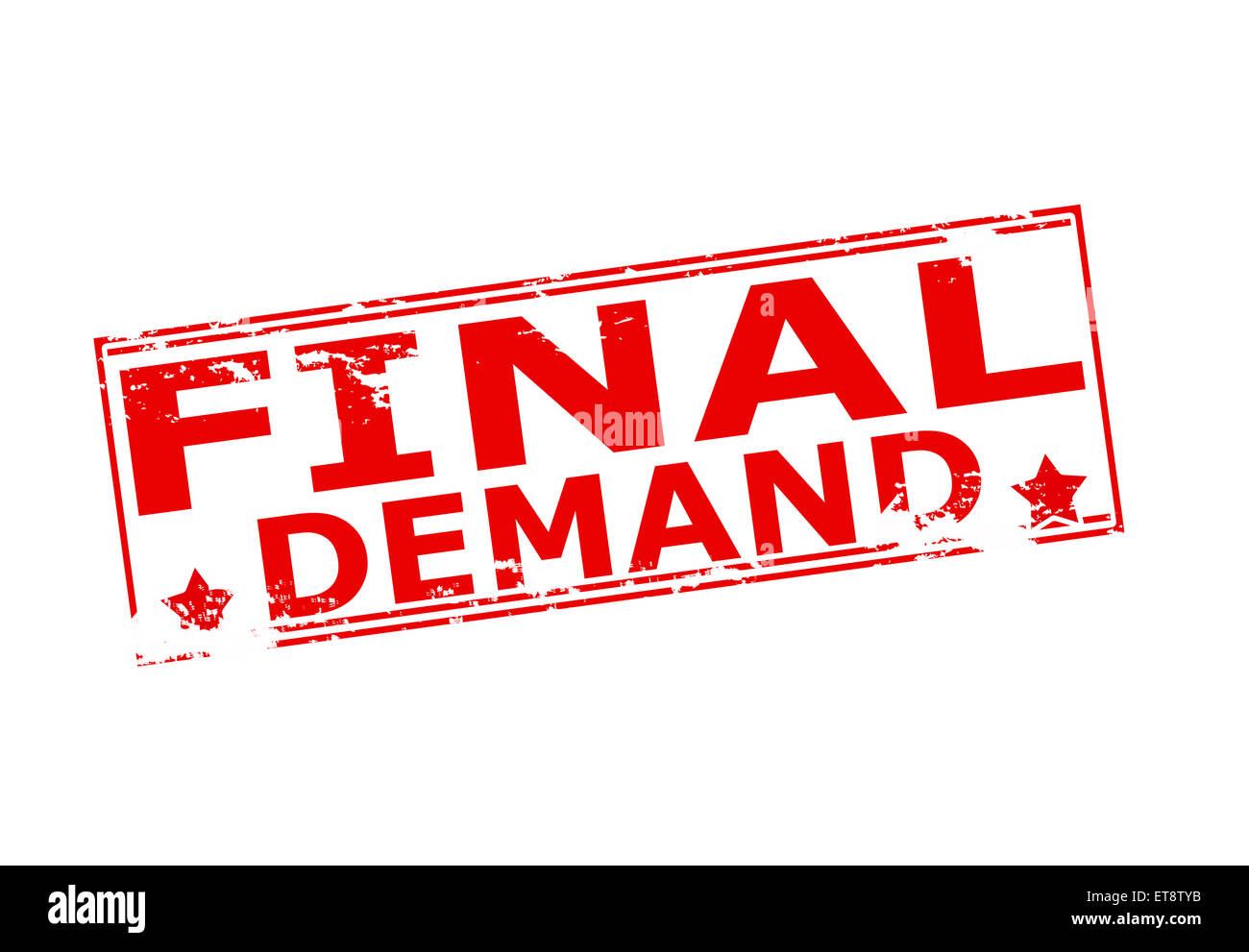 Rubber stamp with text final demand inside, vector illustration Stock ...