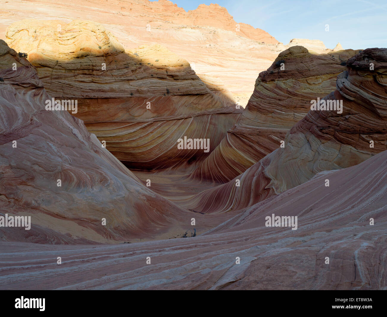Scene from the beautiful geological formation of colorful folded ...
