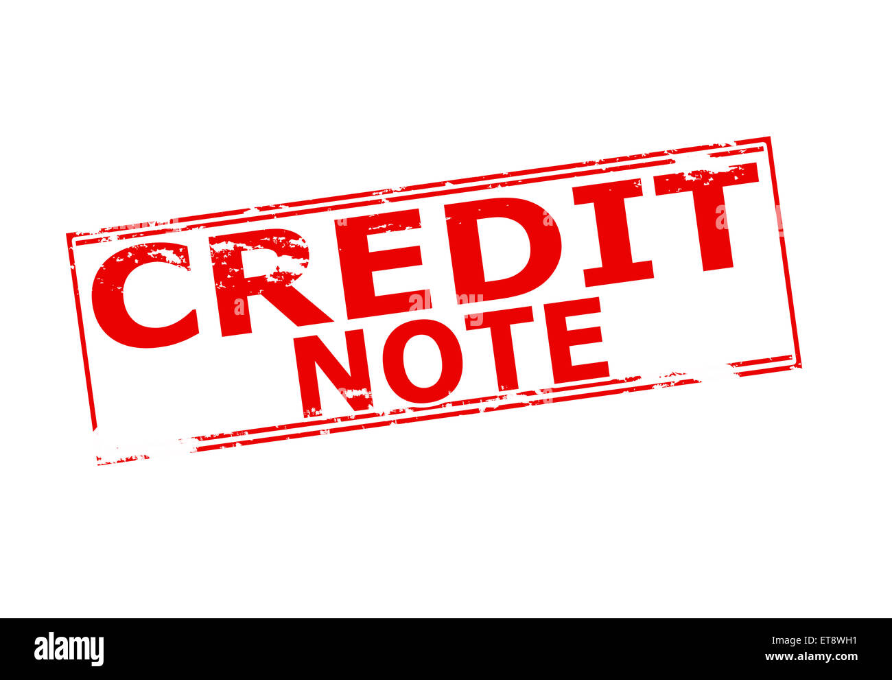 Credit note Cut Out Stock Images & Pictures - Alamy