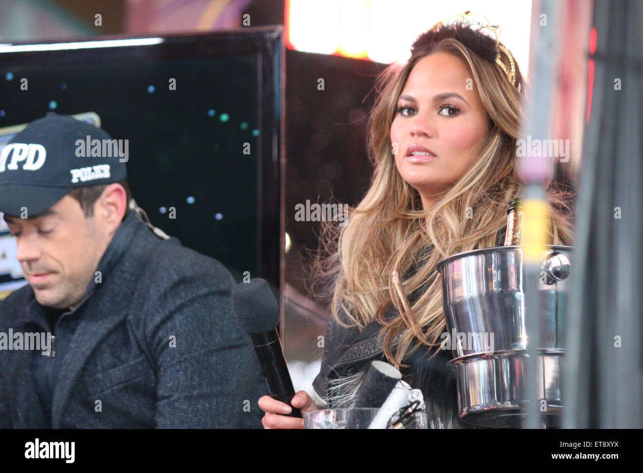 New Year's Eve 2015 in Times Square Featuring: Chrissy Teigen Where ...
