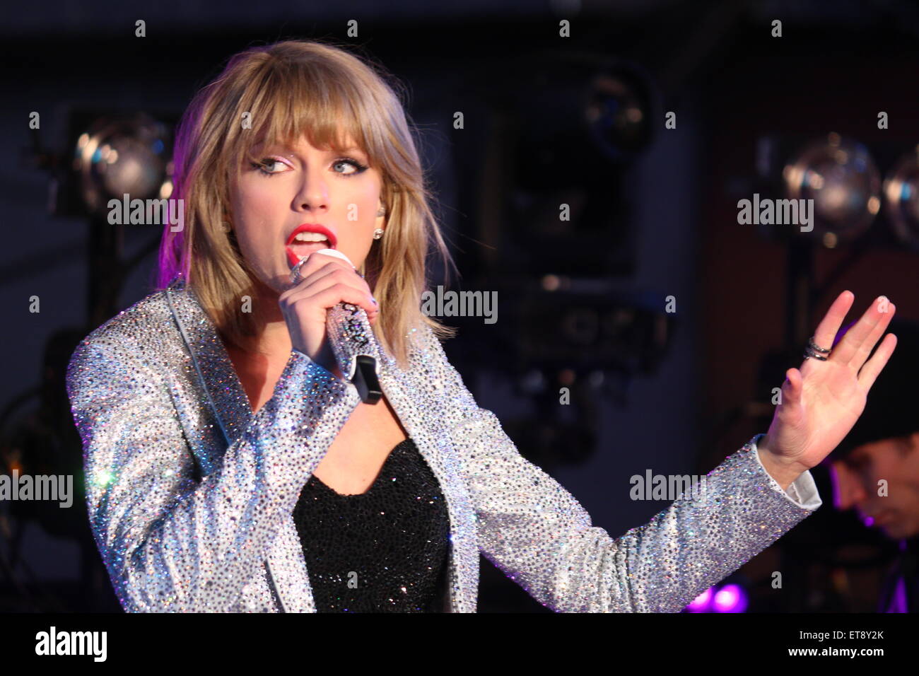 New Year's Eve 2015 in Times Square Featuring: Taylor Swift Where: New ...
