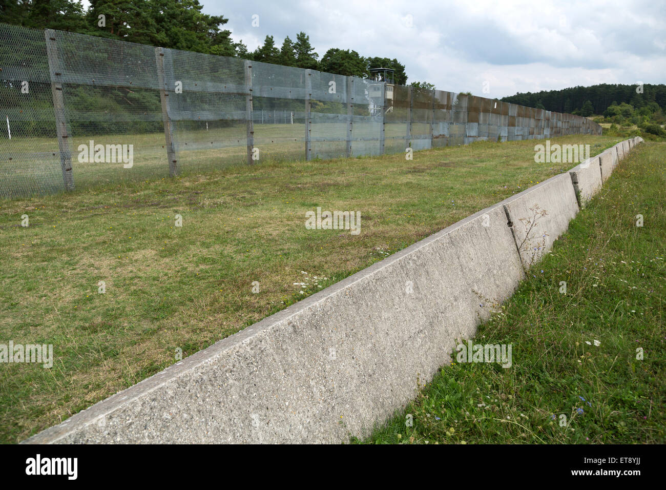 Geisa, Germany, car lock on the border system of Point Alpha memorial ...