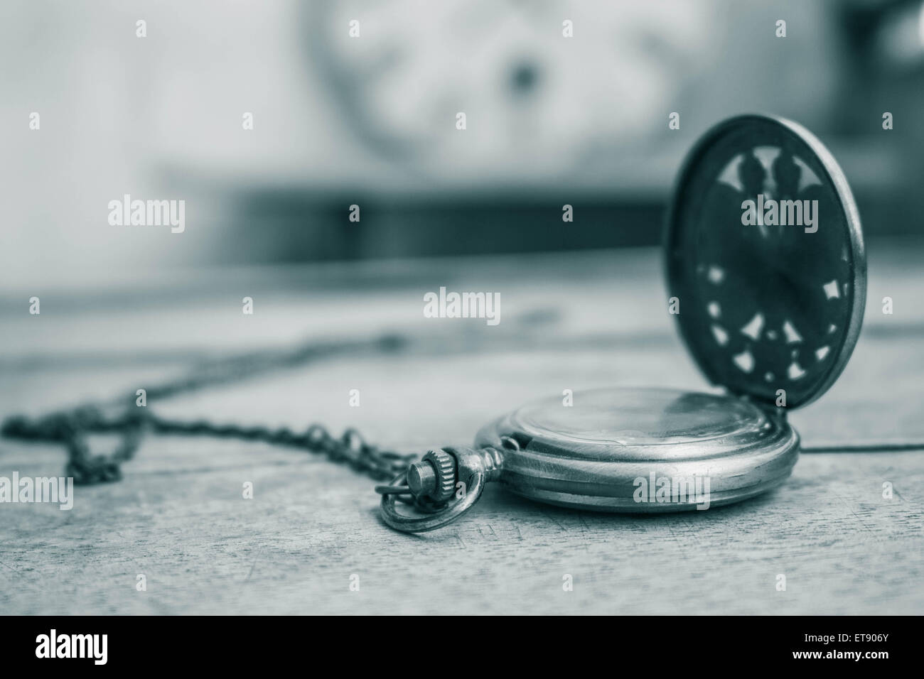 Vintage clock running midnight hi-res stock photography and images - Alamy