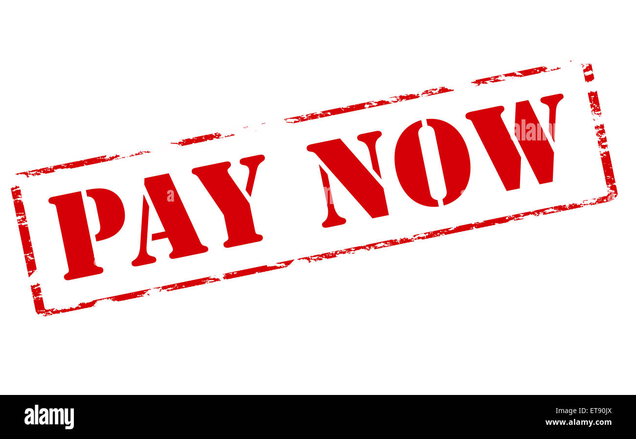 Rubber stamp with text pay now inside, vector illustration Stock Photo ...