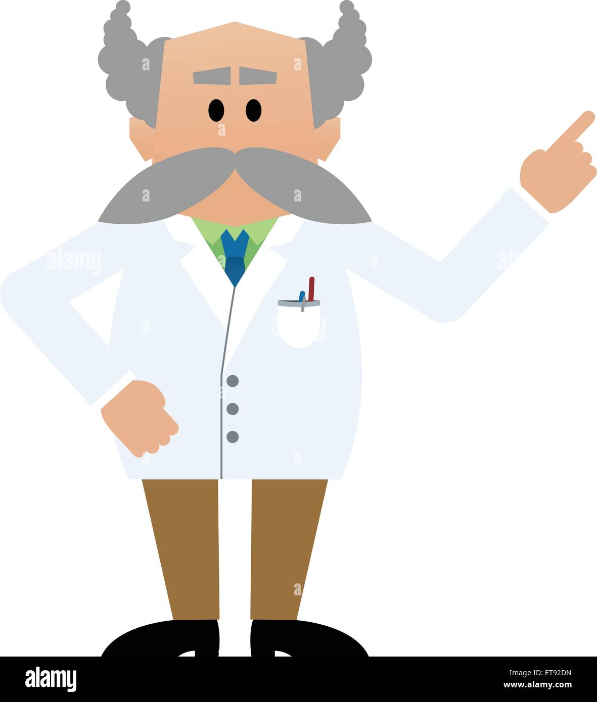 Teacher demonstrating science Stock Vector Images - Alamy