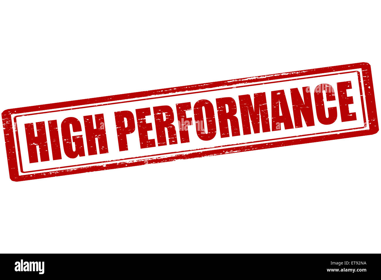 Rubber stamp with text high performance inside, vector illustration ...