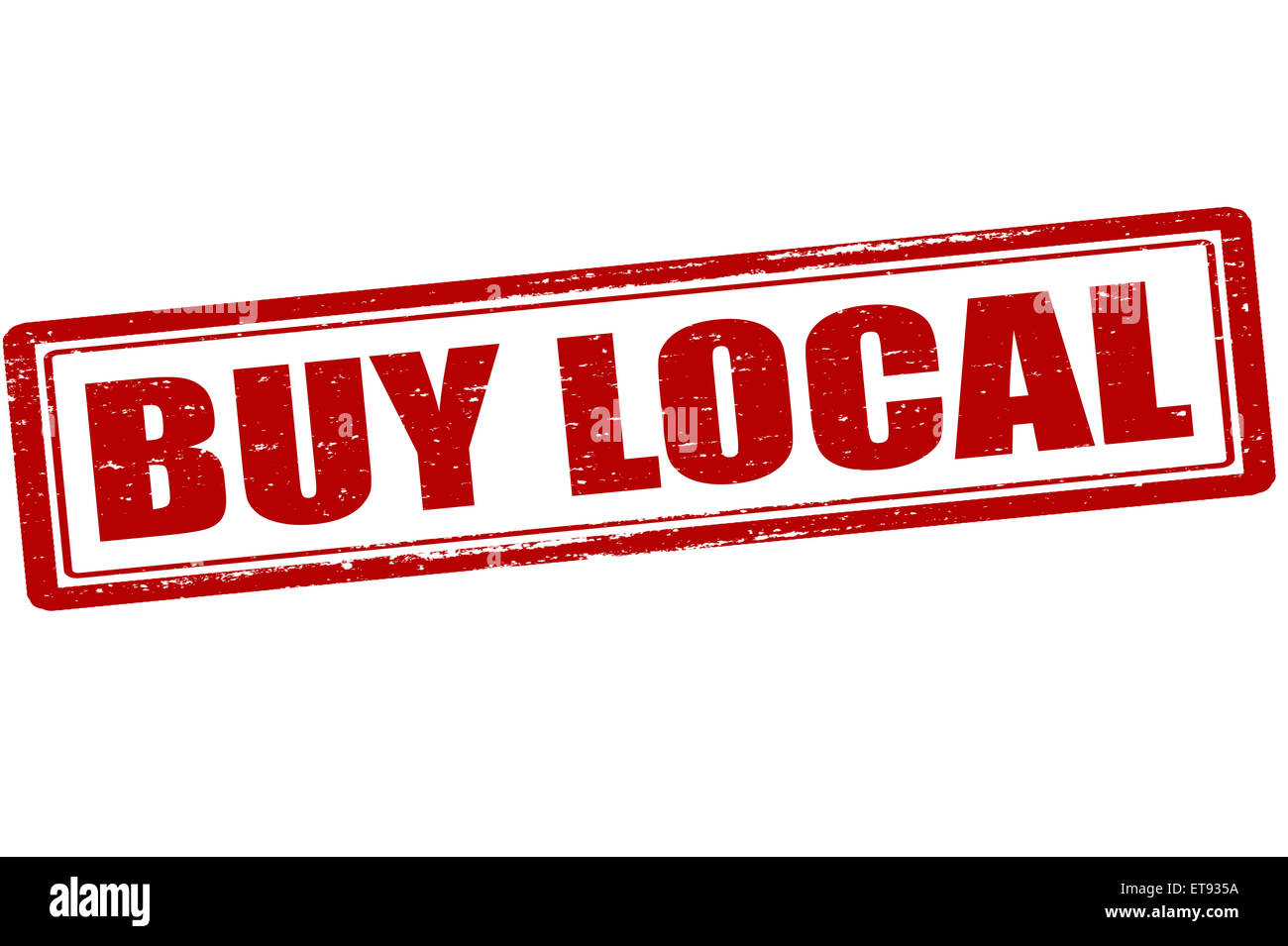 Rubber stamp with text buy local inside, vector illustration Stock ...