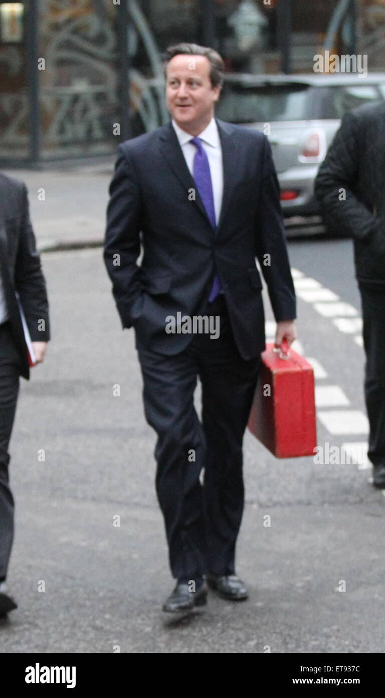 Prime Minister David Cameron arrives at BBC Broadcasting House in ...