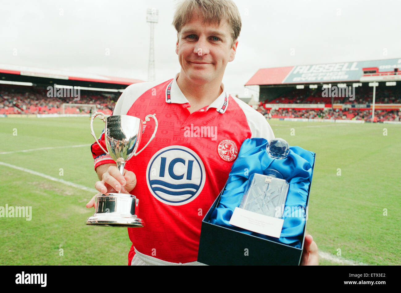 John Hendrie, Middlesbrough Football Player 1990-1996, pictured with ...