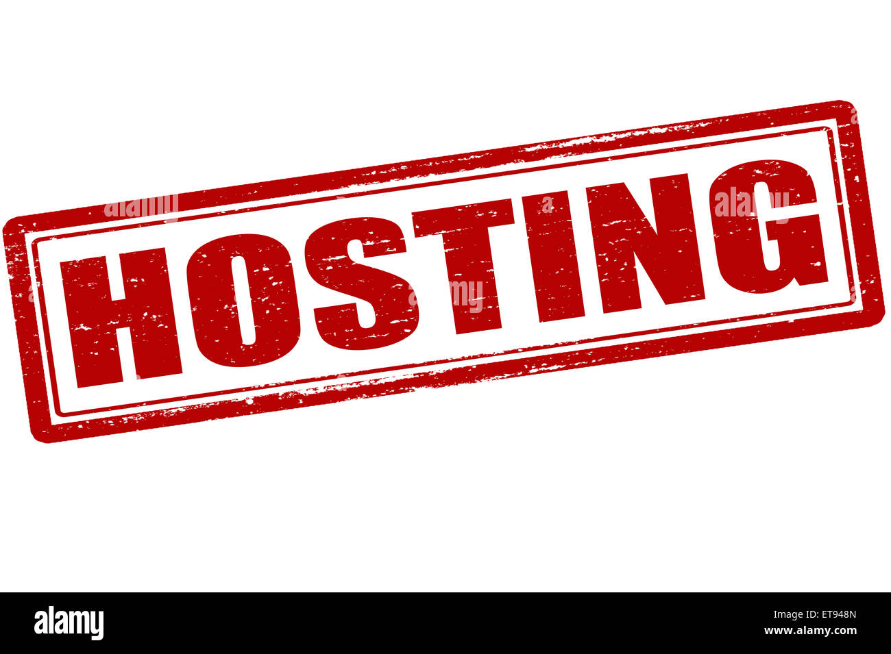 Rubber stamp with word hosting inside, vector illustration Stock Photo ...