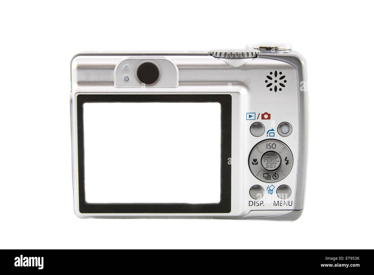 The digital camera isolated over white background Stock Photo - Alamy
