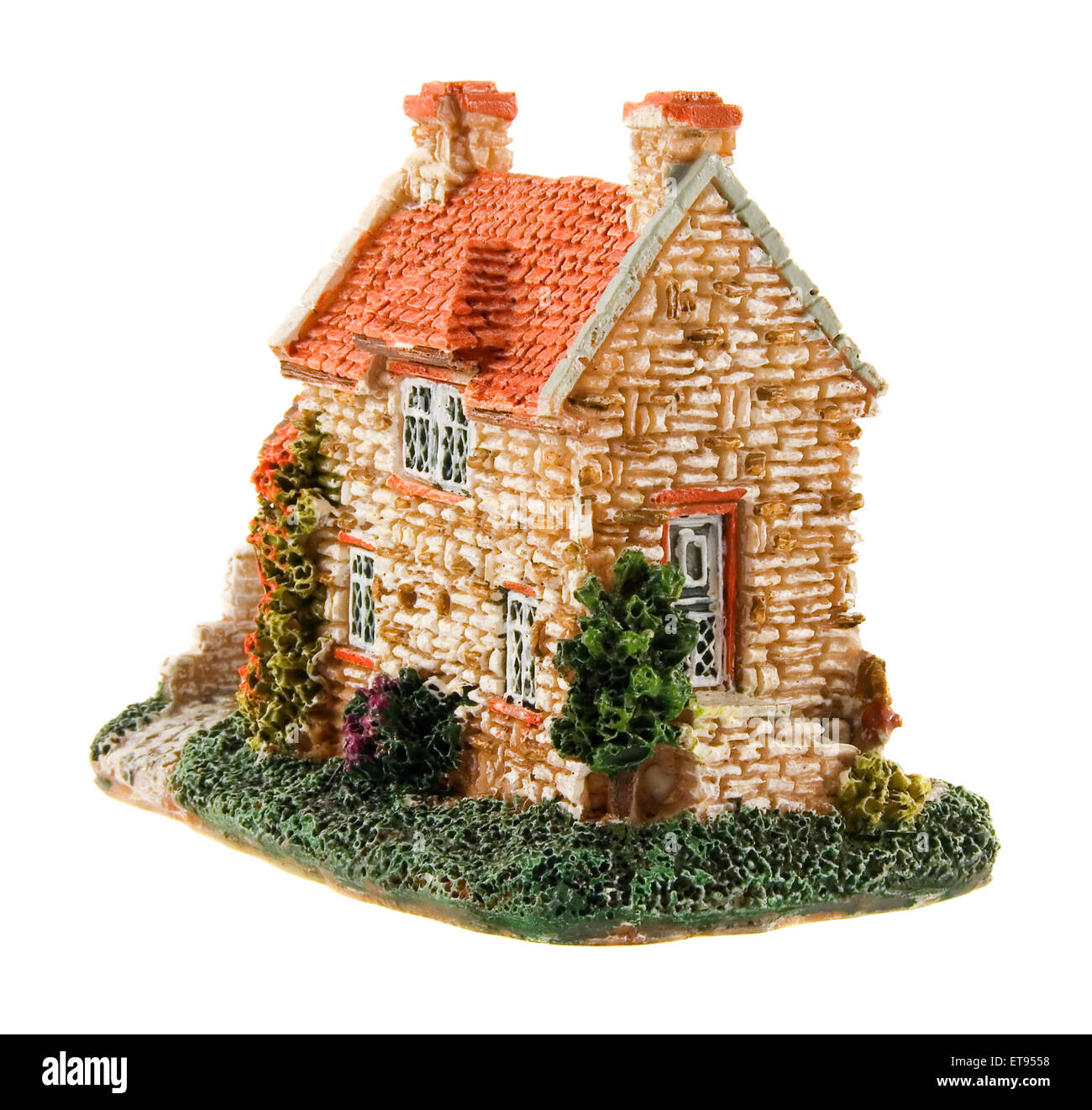 The toy house isolated over white background Stock Photo - Alamy