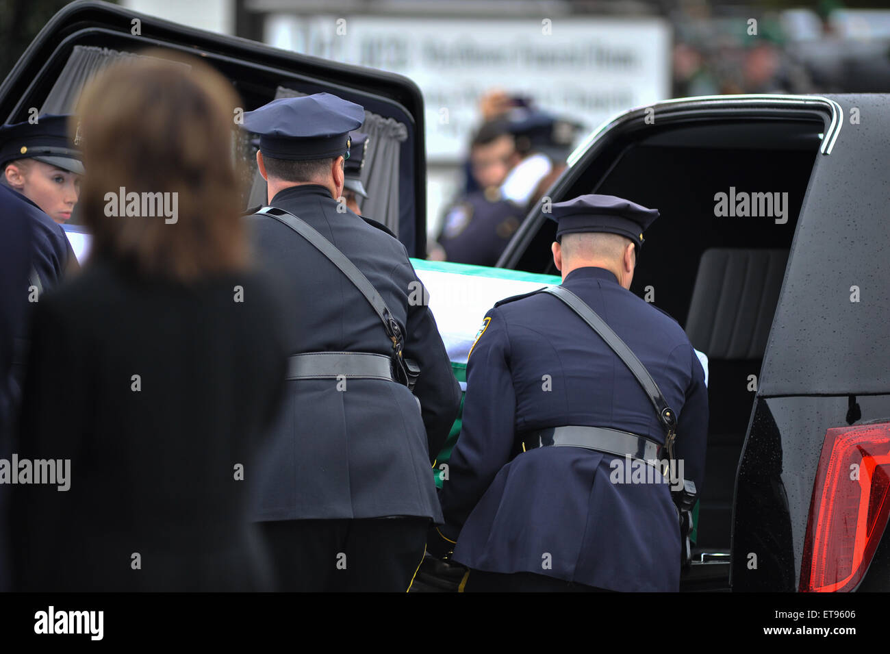 Funeral Of Nypd Officer Wenjin Liu In Manhattan Where New York City
