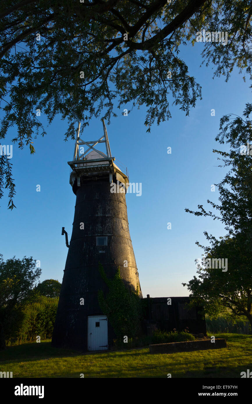 Tall Mill converted windmill Stock Photo - Alamy