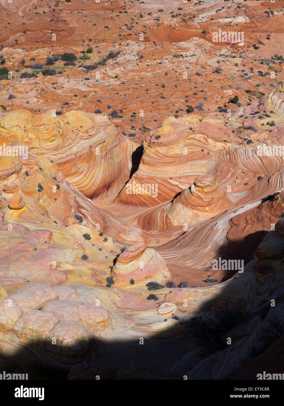 Scene from the beautiful geological formation of colorful folded ...