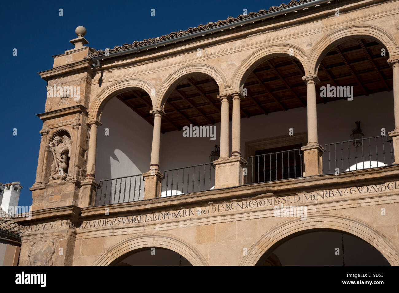 Traditional Building on Plaza; 1 Mayo Square; Ubeda; Andalusia; Spain ...
