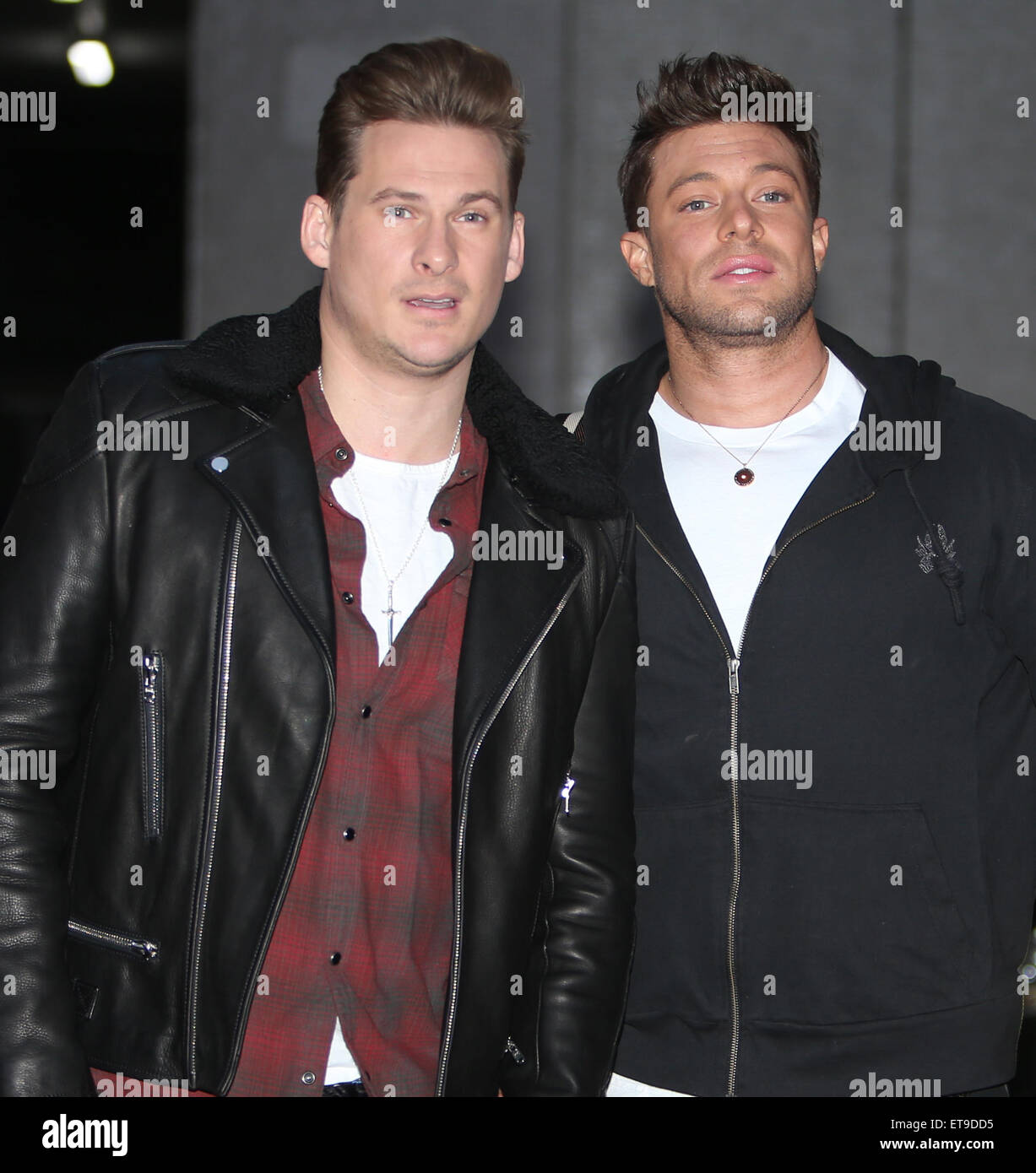 Members of boyband Blue outside the ITV studios Featuring: Blue, Lee ...