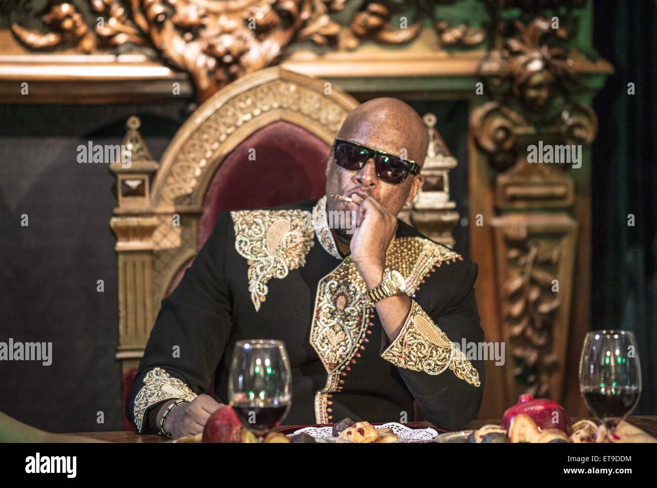 Rapper and producer Cavie films scenes for his music video 'When You're ...