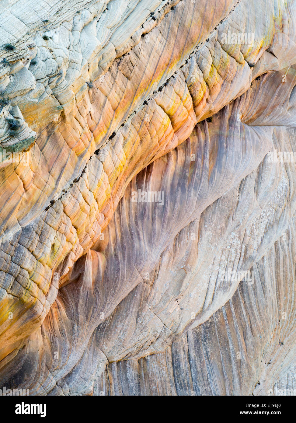 Scene from the beautiful geological formation of colorful folded ...