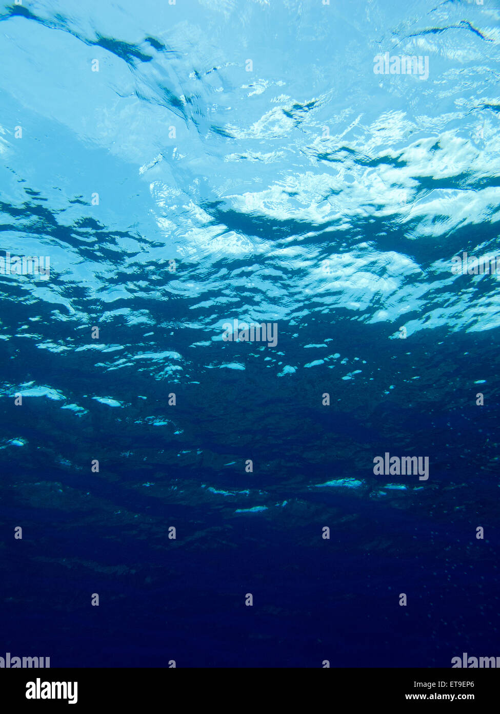 Ocean surface from underwater Stock Photo - Alamy