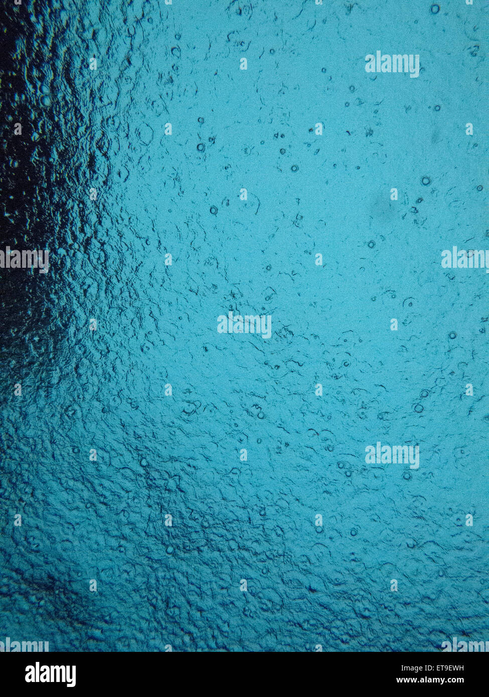Rain drops on the ocean's surface, from underwater Stock Photo - Alamy