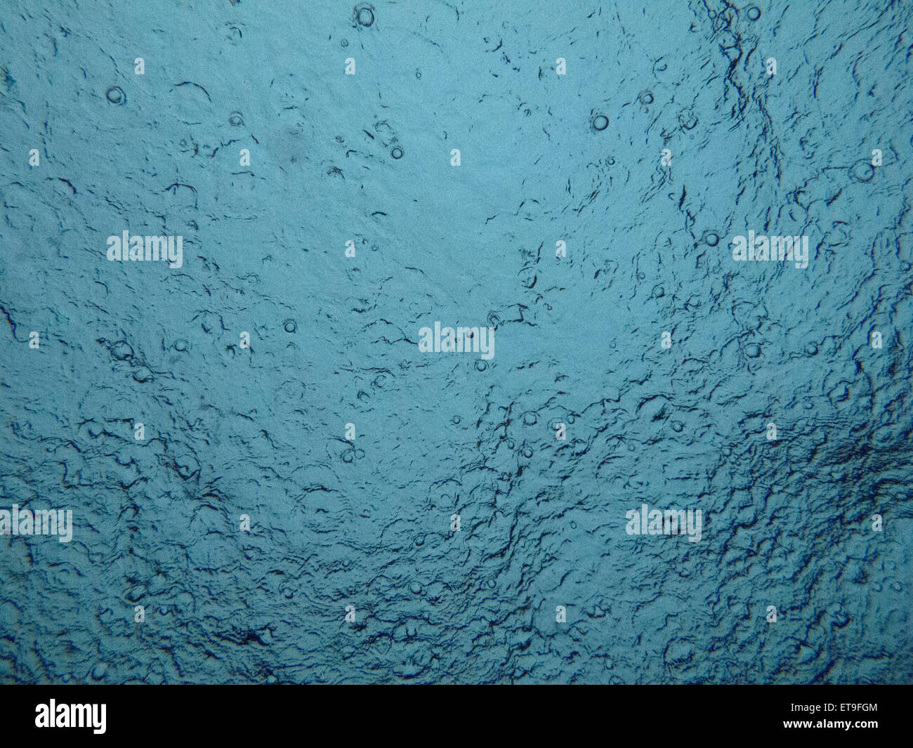 Rain drops on the ocean's surface, from underwater Stock Photo - Alamy