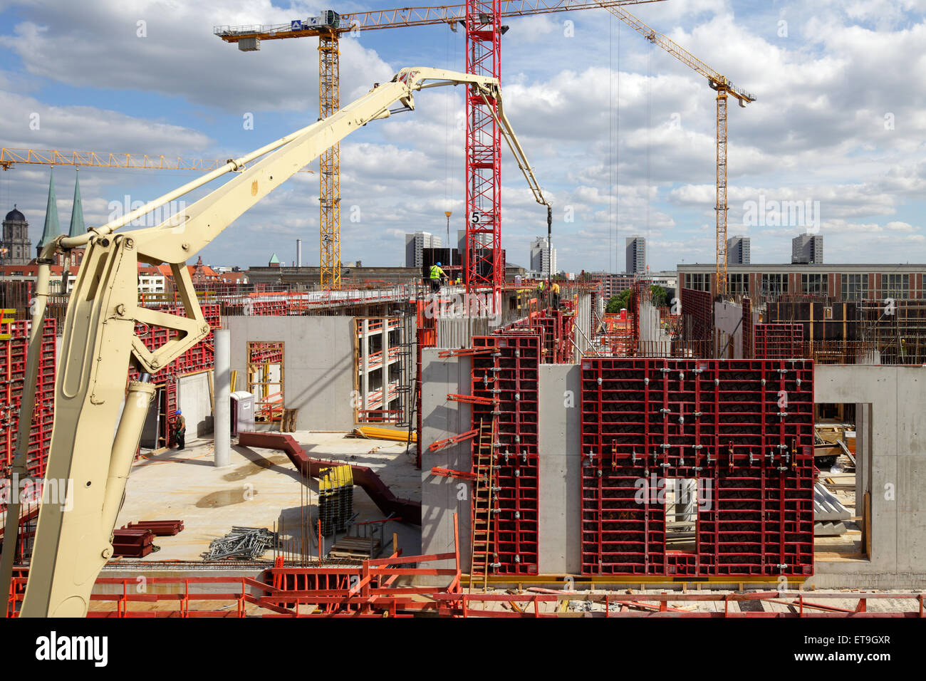 Berlin, Germany, construction work on the building site Berlin City ...