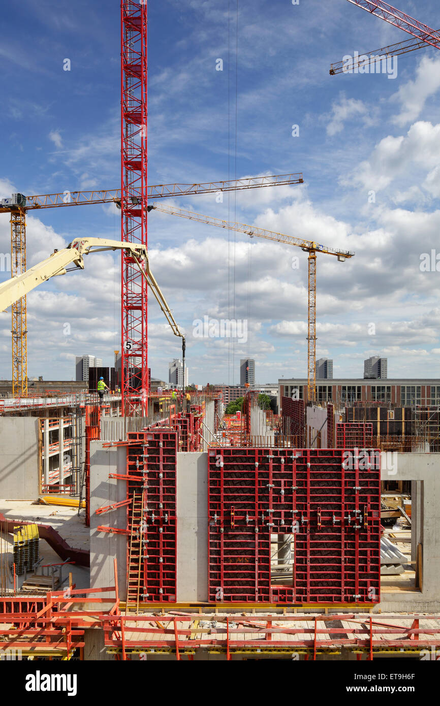 Berlin, Germany, construction work on the building site Berlin City ...