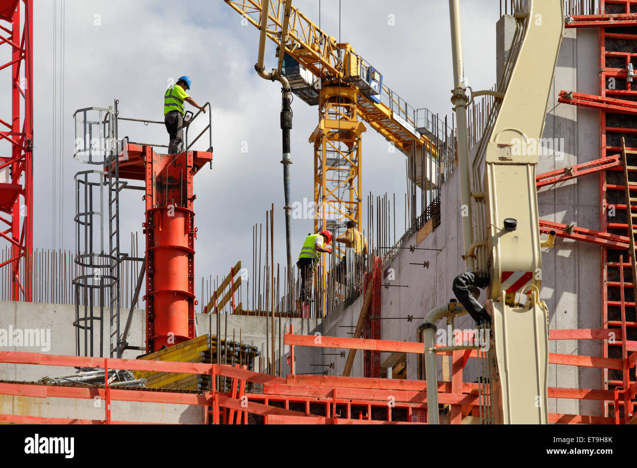 Berlin, Germany, construction work on the building site Berlin City ...