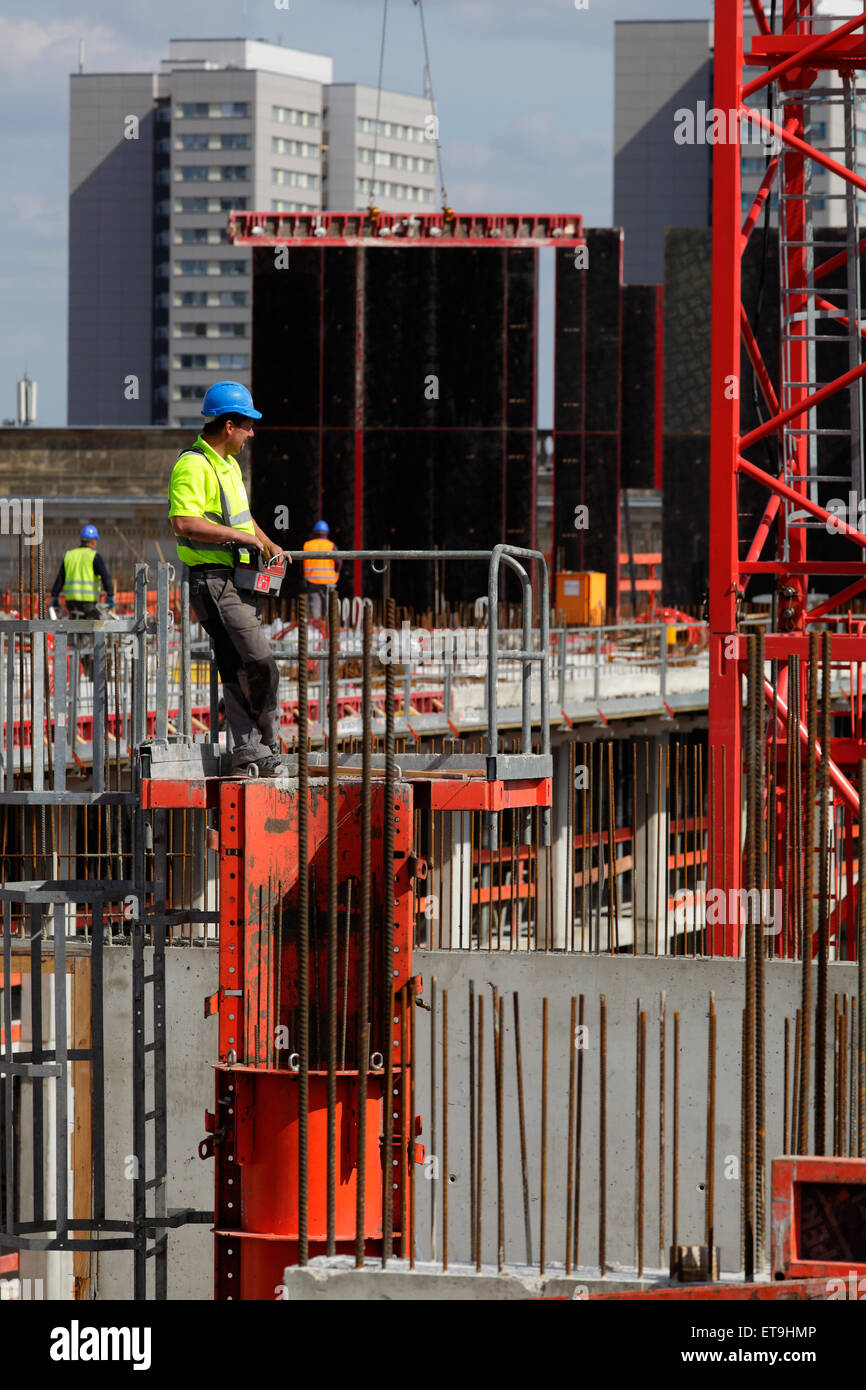 Berlin, Germany, construction work on the building site Berlin City ...