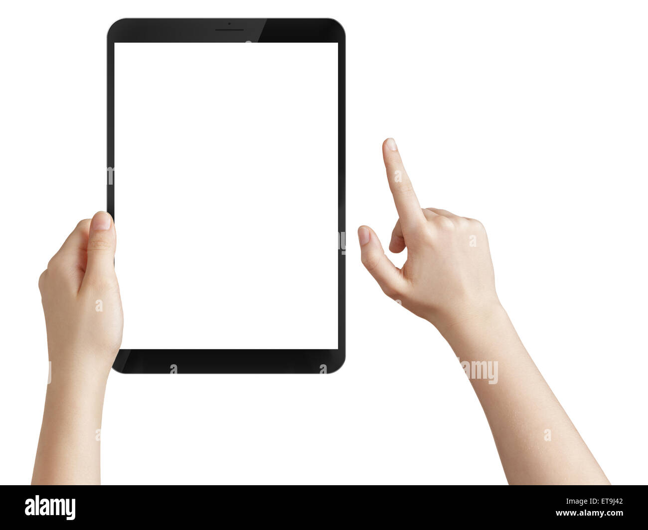 Hand business tablet Cut Out Stock Images & Pictures - Alamy